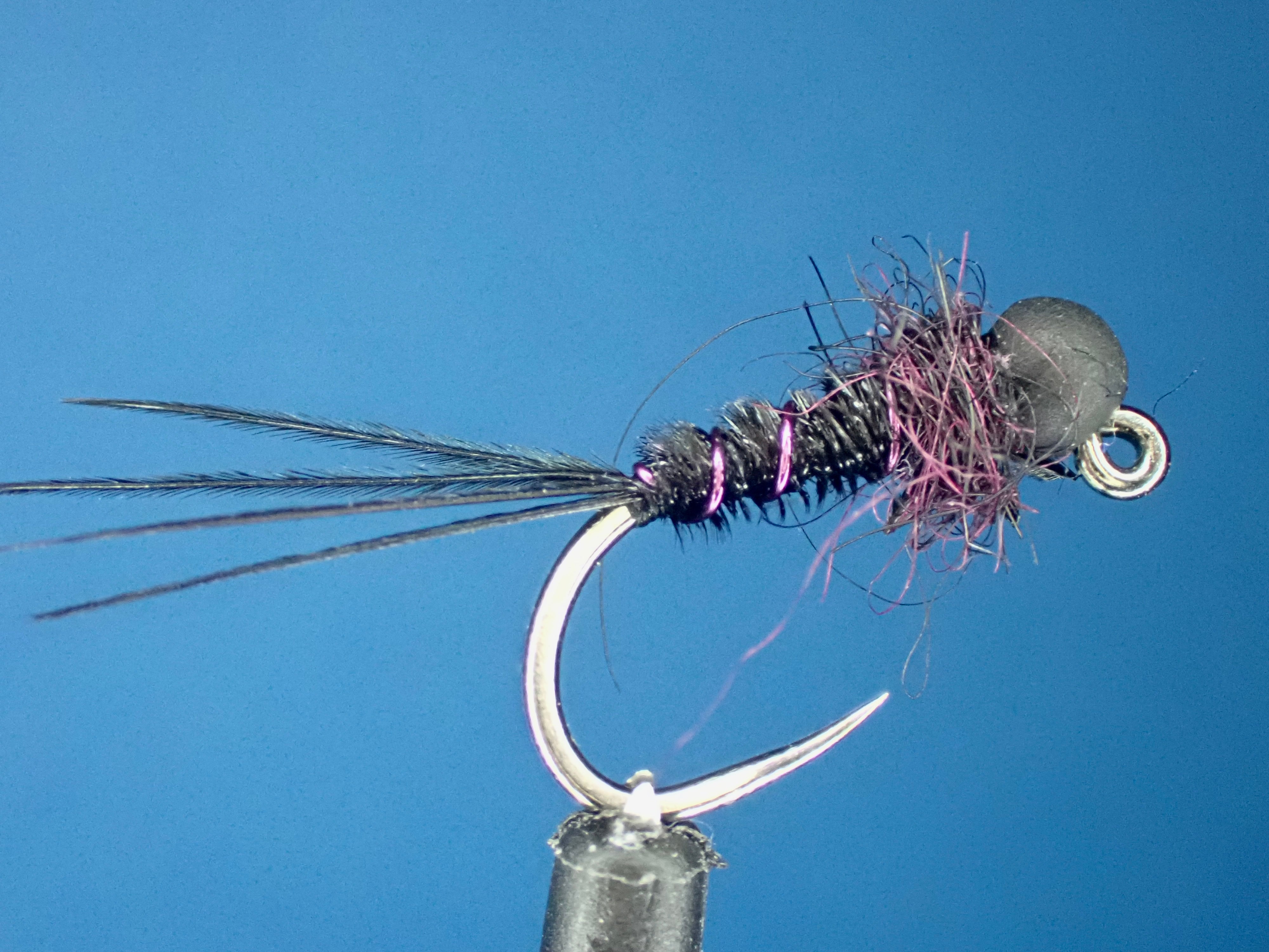 Black Claret Frenchie Nymph Pattern