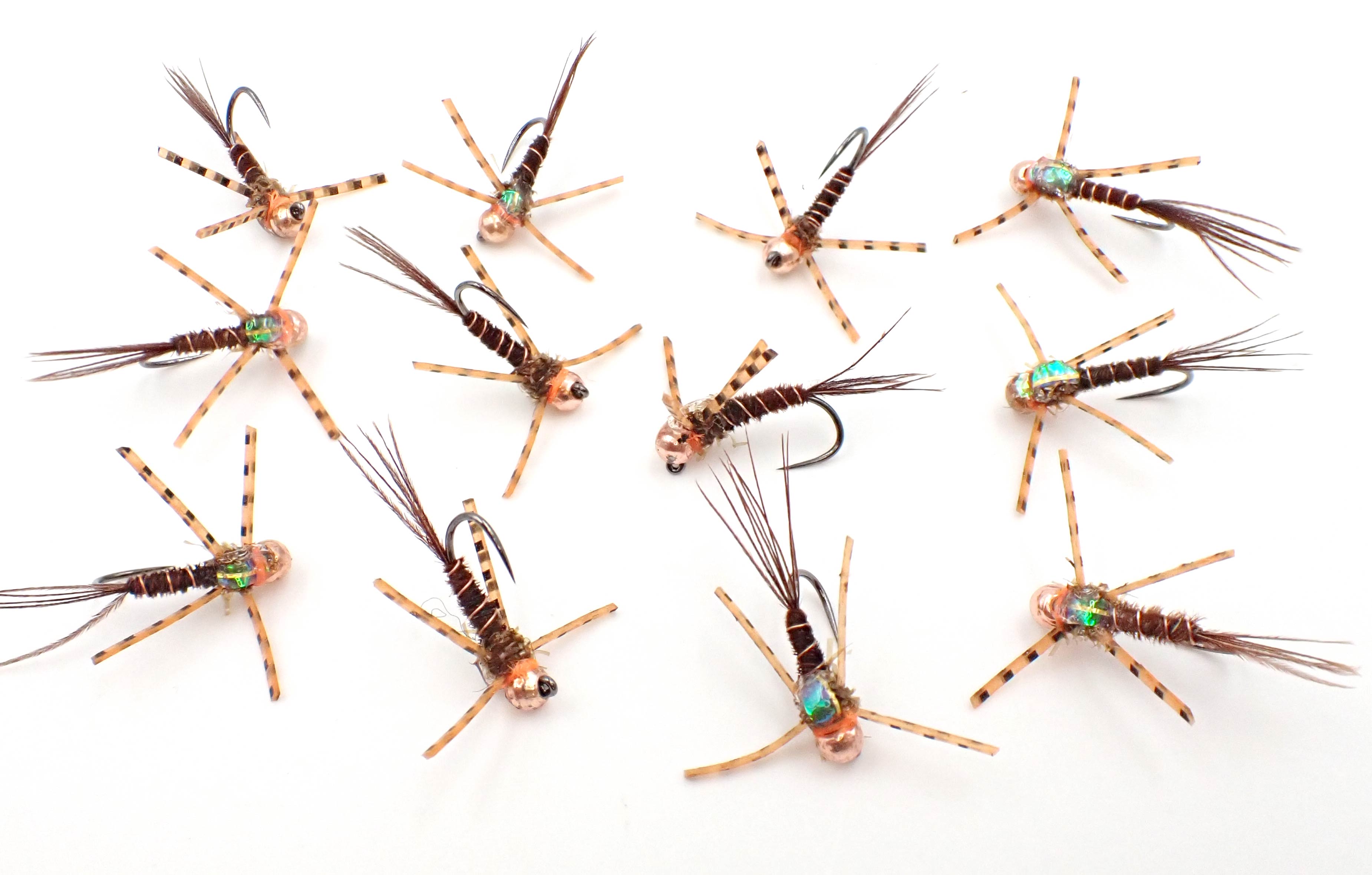 Rubberleg Pheasant Tail Nymph (12 flies) — Leland Fly Fishing